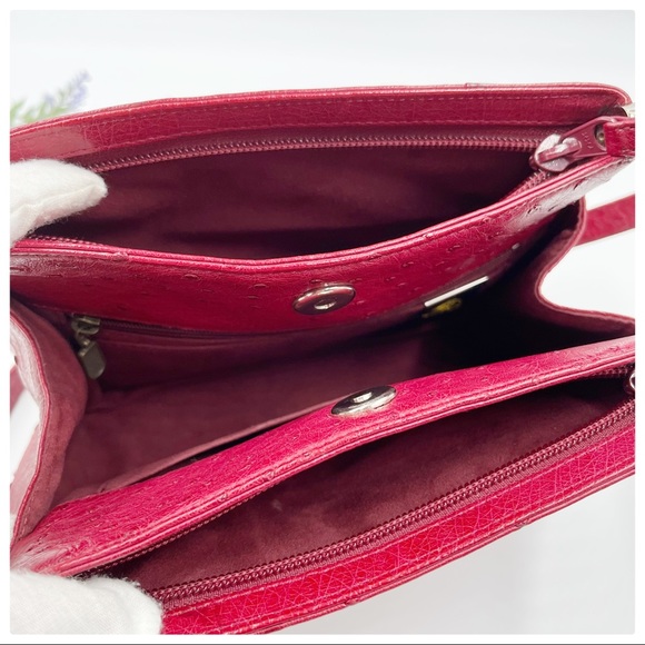 JRA | Bags | Genuine Ostrich Leather Crossbody Bag | Poshmark